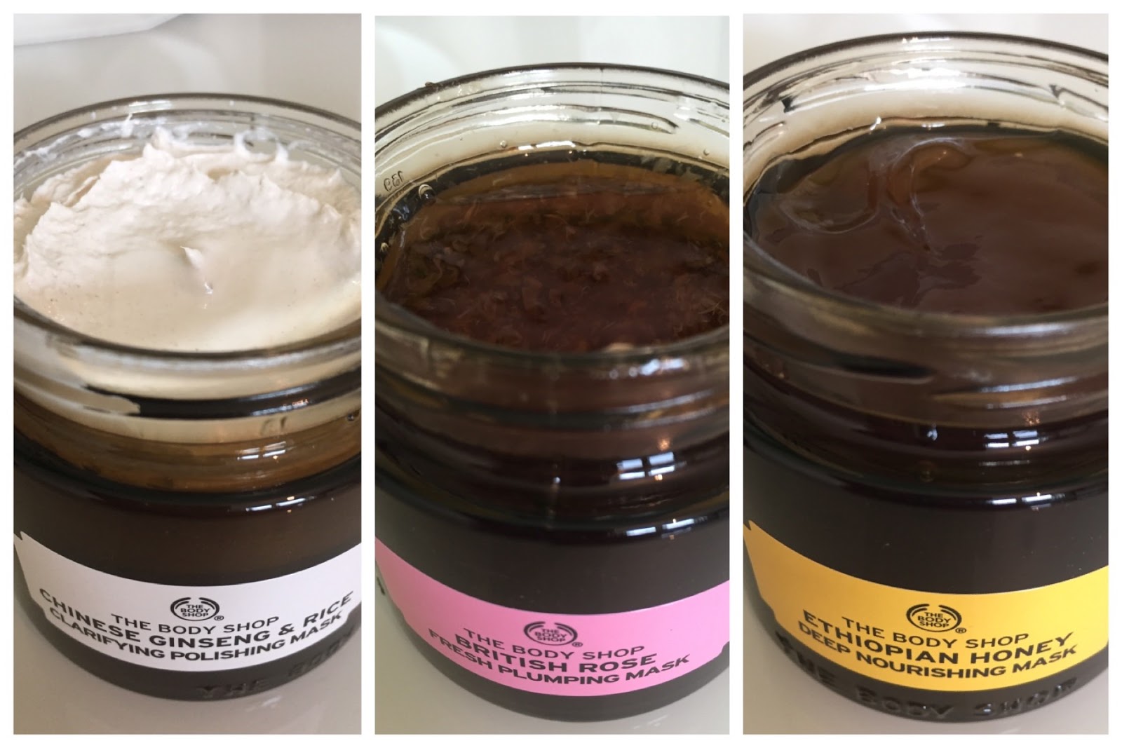 Vegan face masks from The Body Shop